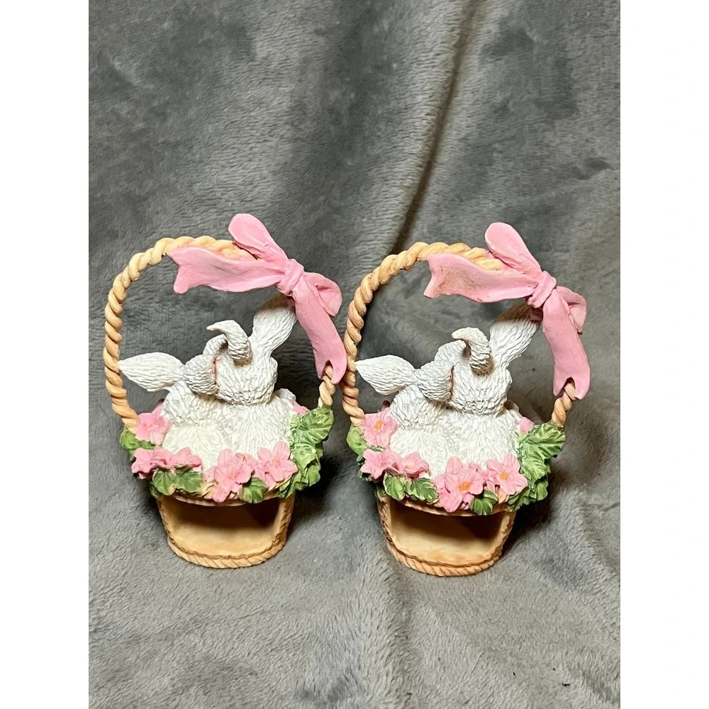 Unbranded | Dining | Vintage Bunny Napkin Holders Set Easter Rabbit ...